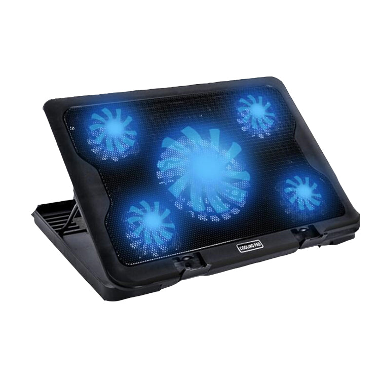 Base Cooler Para Notebook 5 Ventiladores De Calidad Con Luz ...